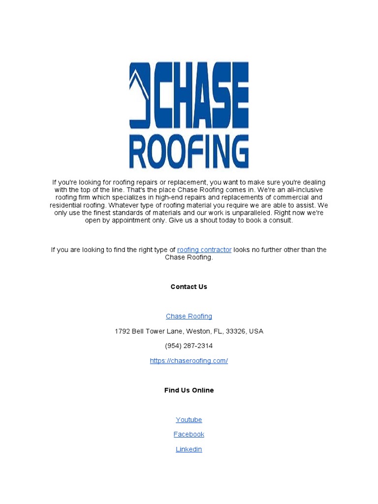 Chase Roofing | PDF