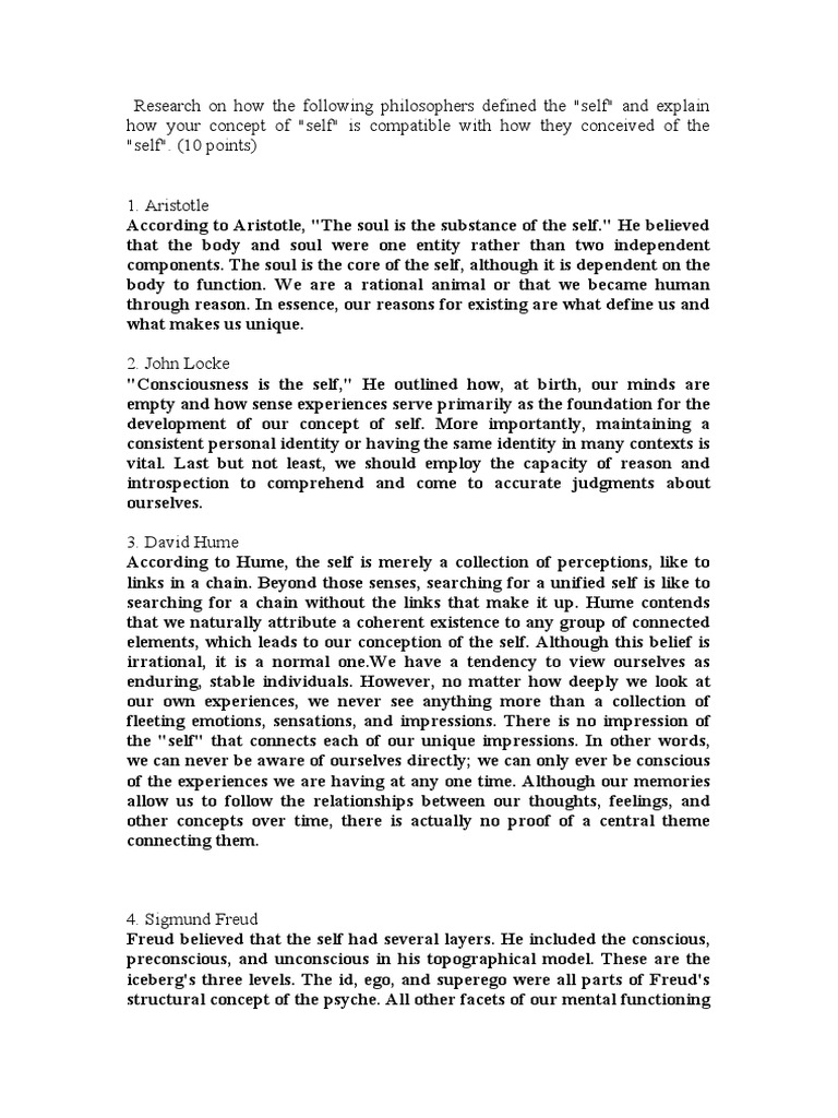 Research On How The Following Philosophers Define | Download Free PDF ...