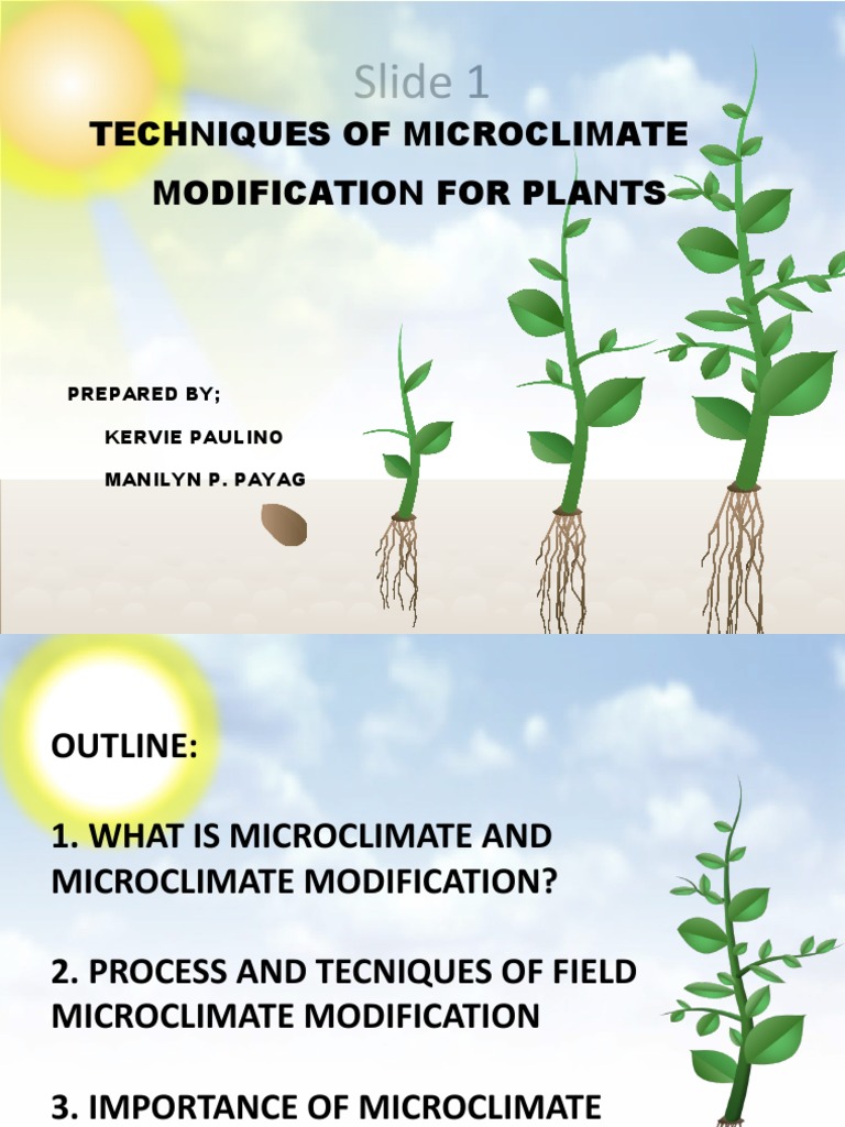 Techniques for Plant Microclimate Modification | PDF | Soil | Tillage
