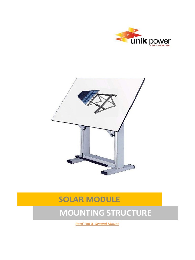 Flat Roof Solar Module Mounting Structure | PDF