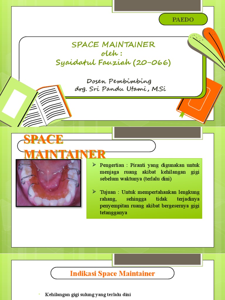 Space Maintainer Syaidatul Fauziah (20-066) | PDF