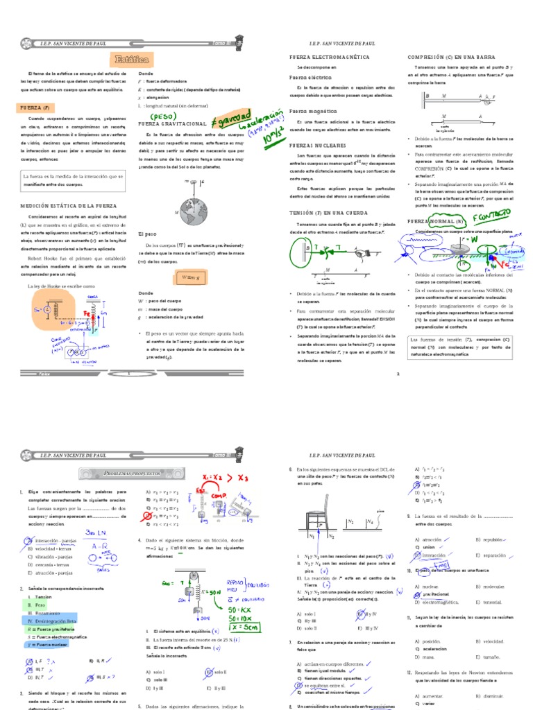 Semana 04 - Estatica | PDF