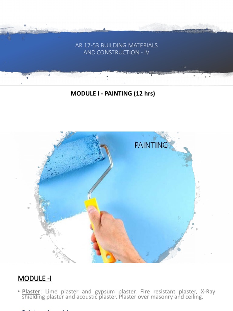 Architecture - PAINTING | PDF | Varnish | Paint