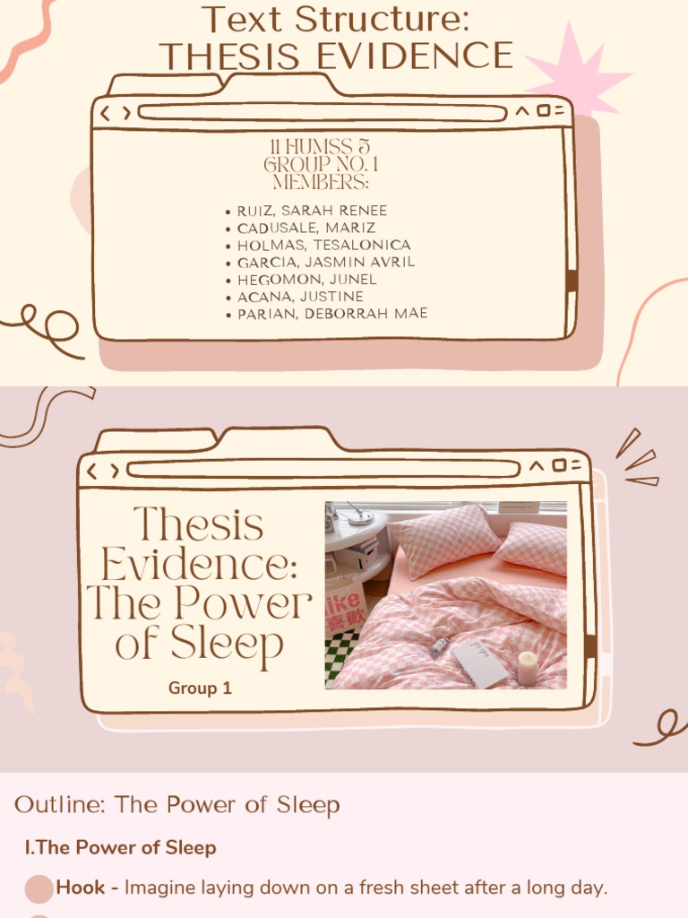 Thesis Evidence | PDF | Sleep | Sleep Deprivation
