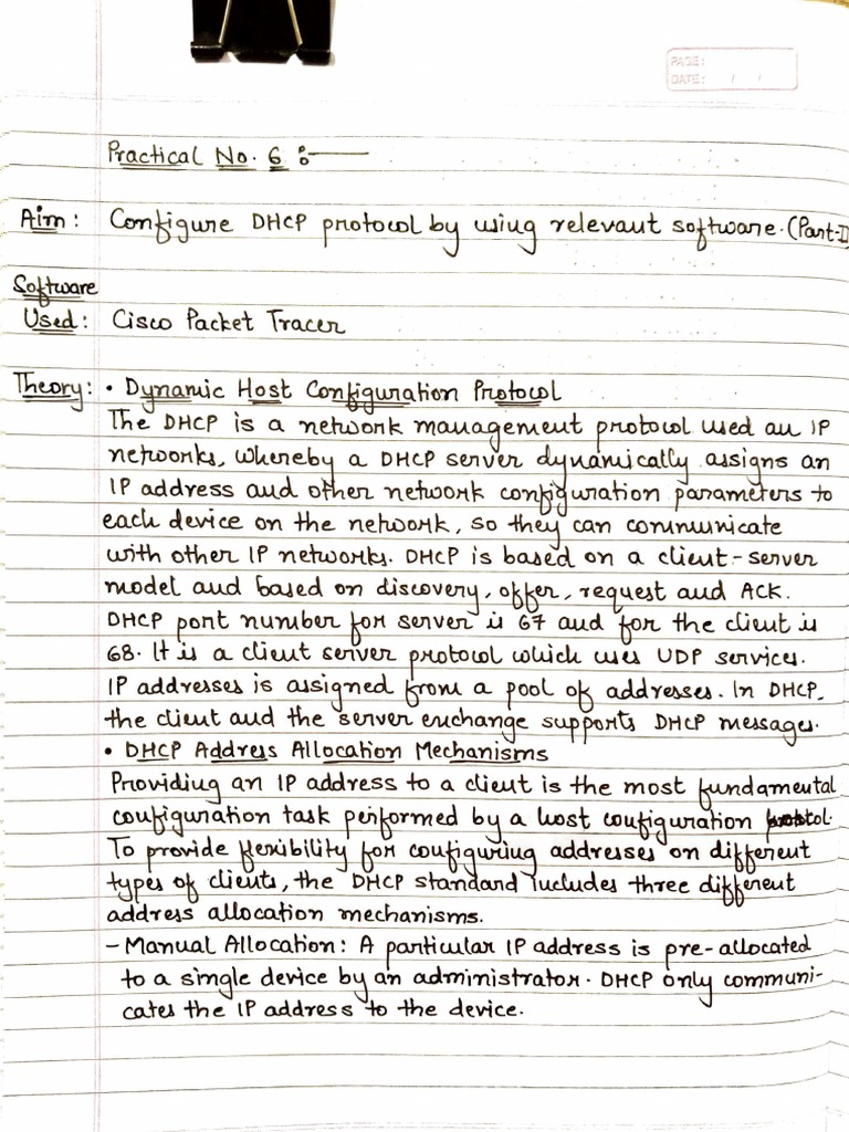 Practical No. 6 (Part 2) | PDF | Computer Network | Computer Architecture