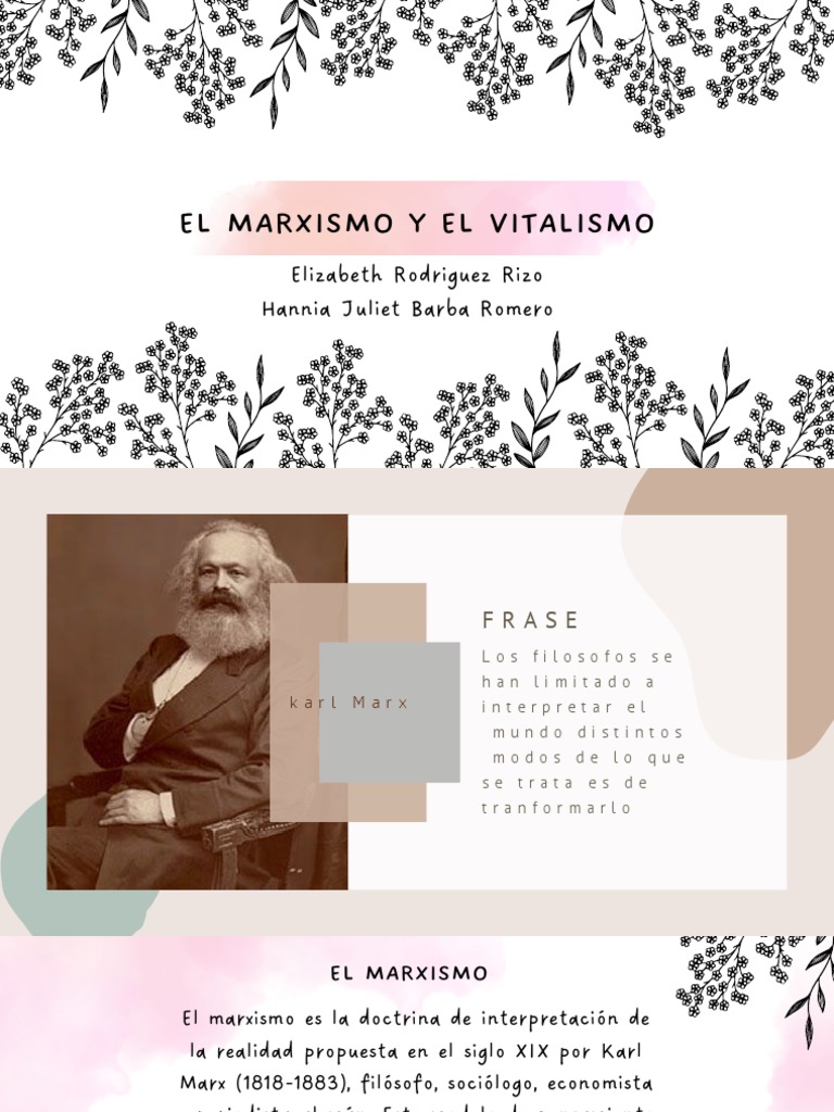Marxismo y Vitalismo: Un Análisis | PDF | Ciencias sociales | Filosofía