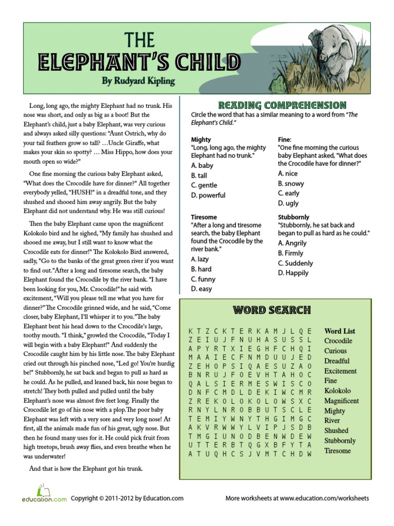 The Elephants Child | PDF