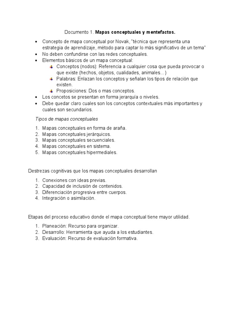 Resumen Mapa Conceptual | PDF