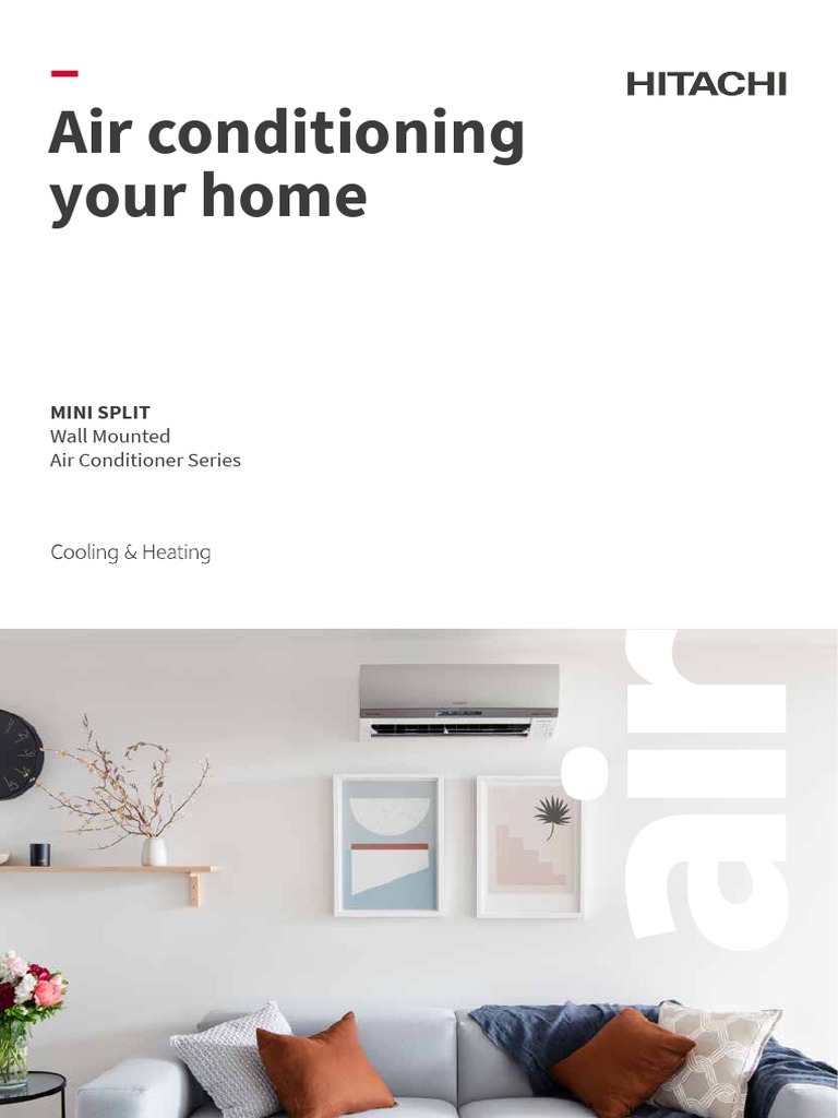Hitachi R32 Wall Mounted Split | PDF | Frost | Heat Exchanger