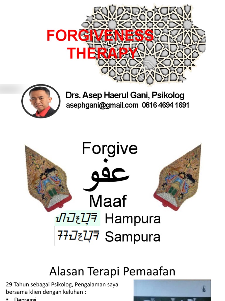 Forgiveness Therapy | PDF