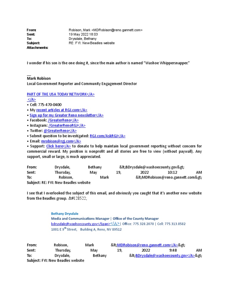 Washoe County - Mark and Bethany Two | PDF | Internet & Web | World ...