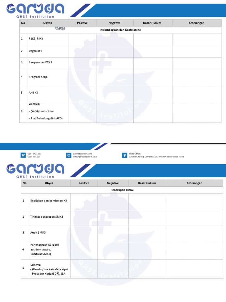 Form Penilaian PKL - PT. Garuda Systrain Interindo | PDF