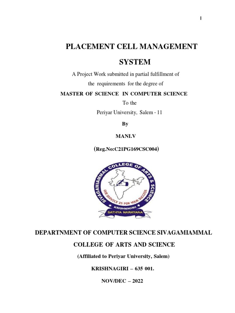 PLACEMENT CELL MANAGEMENT SYSTEM | PDF | Php | Html
