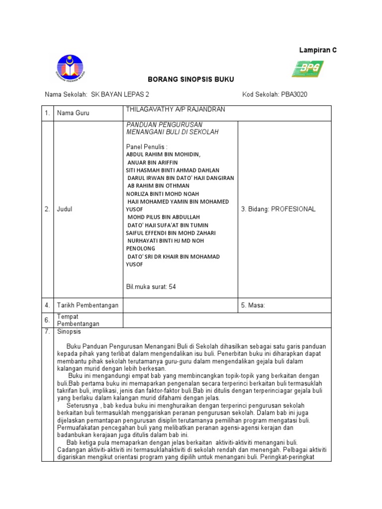 Sinopsis Buku 1 | PDF