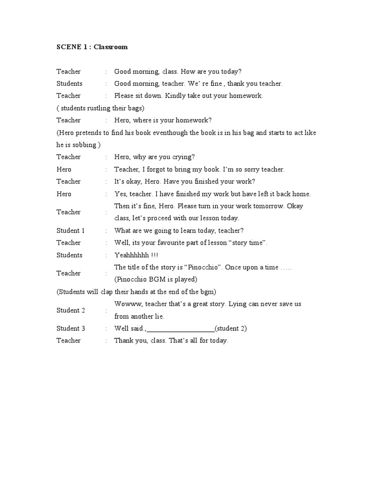 Script For Drama Competition | PDF