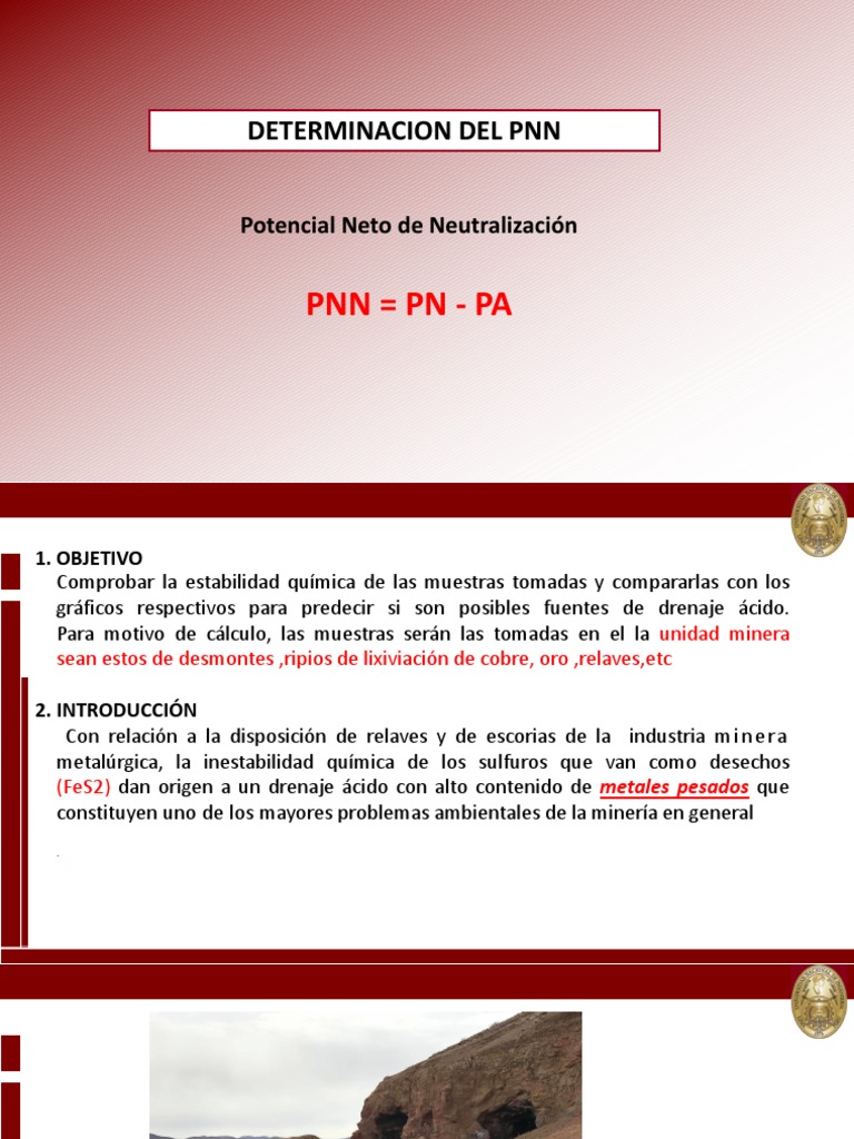 CLASE 2 Determinacion Del PNN | PDF | Minería | Residuos