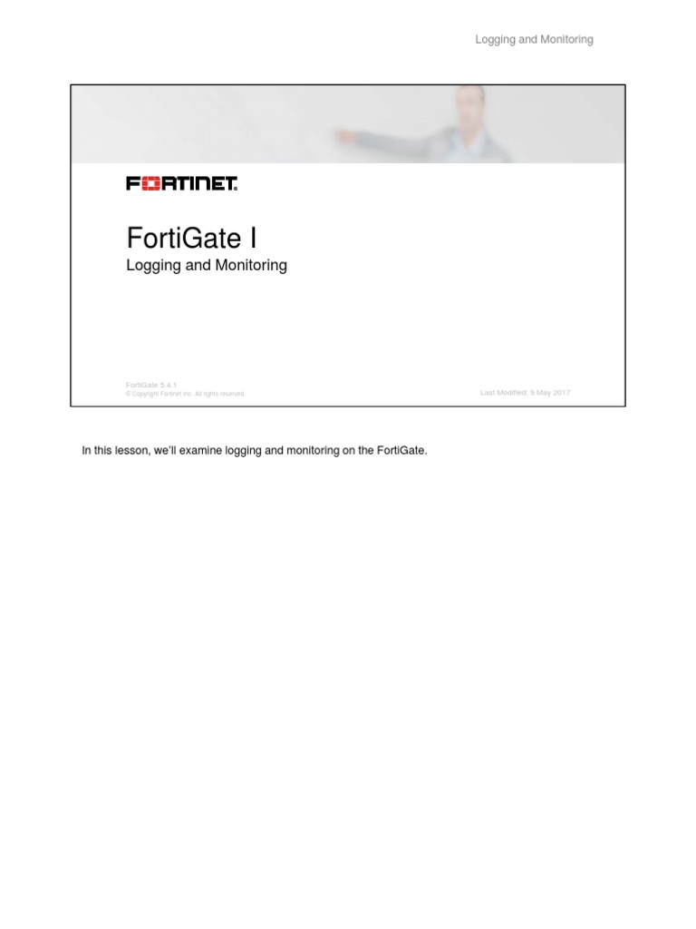 FGT 02 Logging and Monitoring | PDF | Computer Network | Command Line Interface
