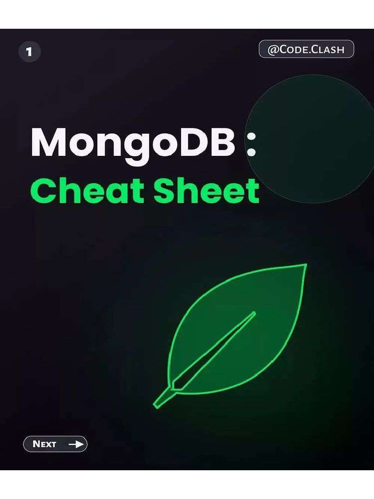 Mongodb Cheatsheet | PDF