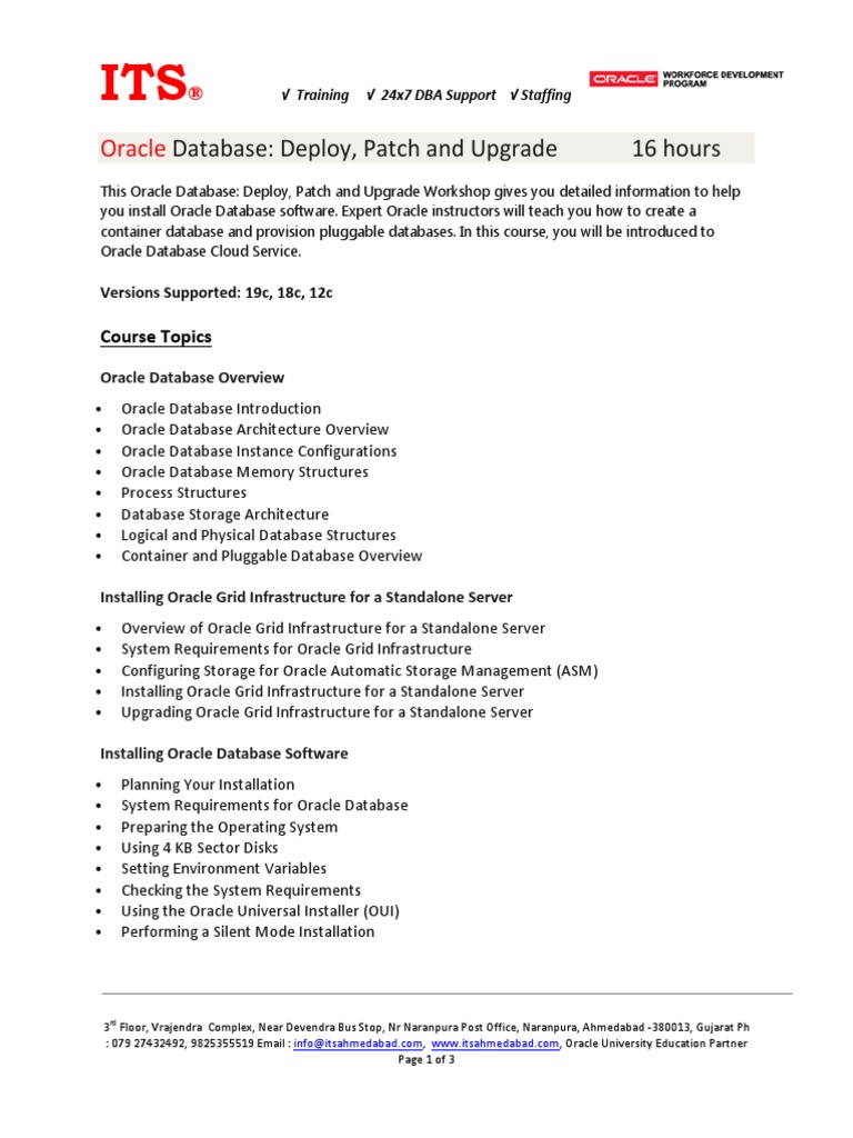 Oracle 19c Study Material | PDF