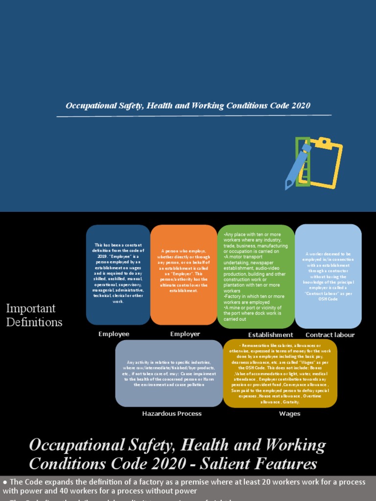 Occupational Safety, Health and Working Conditions Code | PDF ...