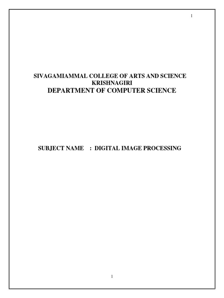 Dip Lecture - Notes Final 1 | PDF | Color | Rgb Color Model
