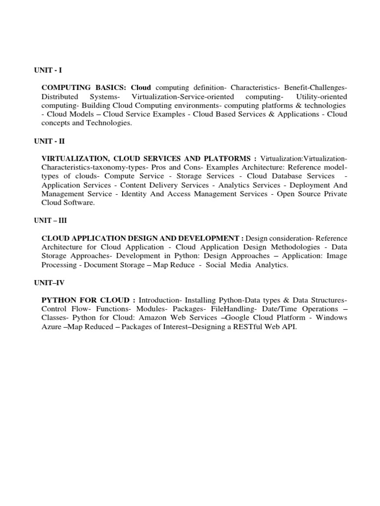 Cloud Computing 1 | PDF