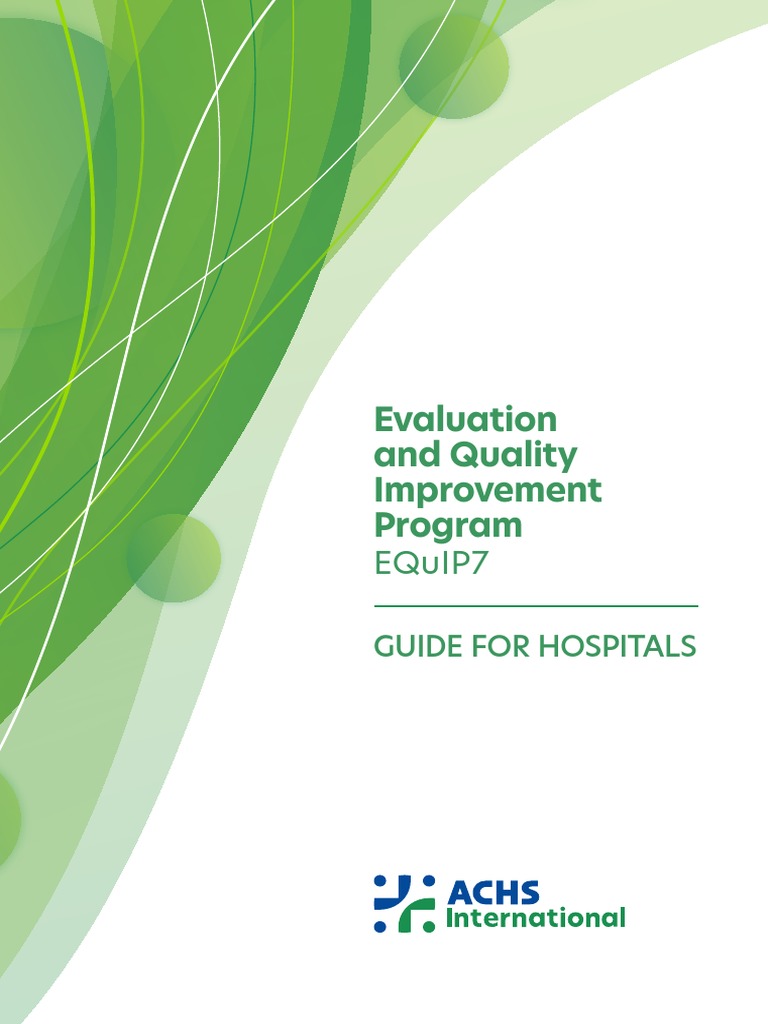 Equip7 Guide For Hospitals. Final Nov 21 | PDF | Health Care | Evaluation