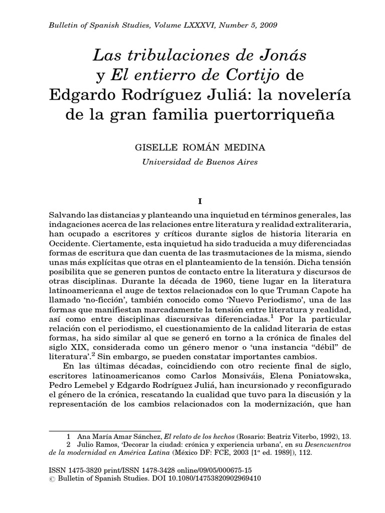 Román M Las Tribulaciones y El Entierro | PDF | Entierro | Puerto Rico