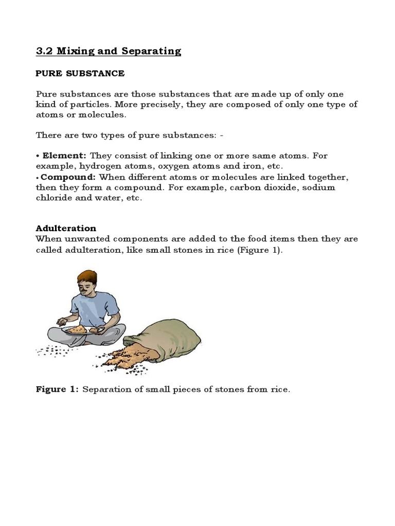3.2 Mixing and Separating | PDF | Filtration | Mixture