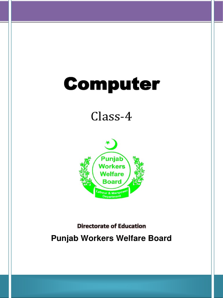 4 Class Computer | PDF | Computer Data Storage | Random Access Memory