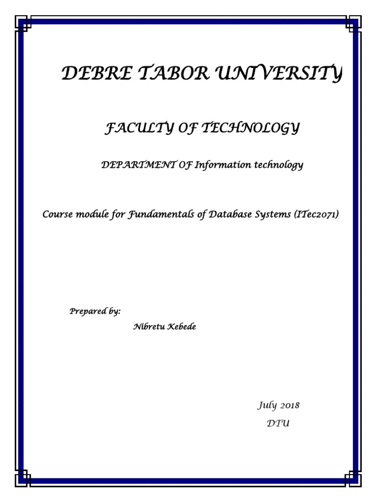 An Introduction to Fundamentals of Database Systems: Analyzing the Key Components, Concepts, and ...