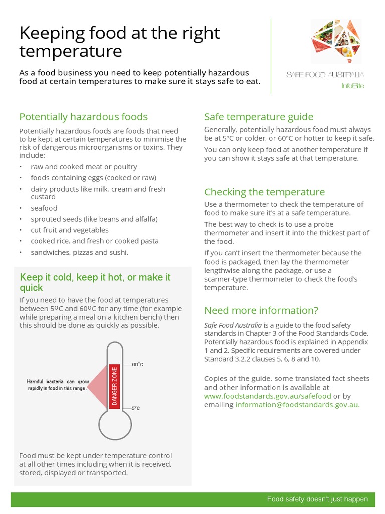 Temperature of Food - Final | PDF | Foods | Food Safety
