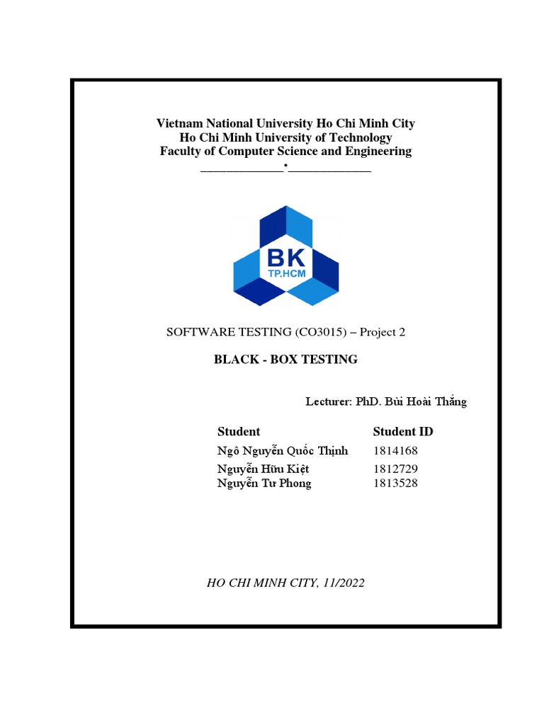 Software Testing Project 2 Pdf