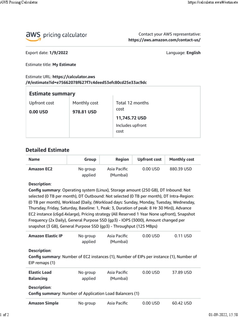 AWS Server Pricing | Download Free PDF | Amazon Web Services | Computer Science