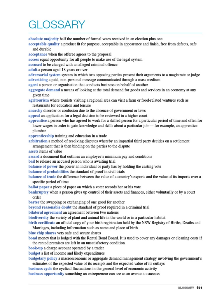 COMM - Glossary | PDF