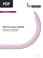 APM Full Member (MAPM) : Guidance For Completing Your Full Membership ...