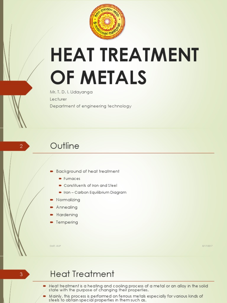 Heat Treatment Processes for Steel | PDF | Heat Treating | Steel