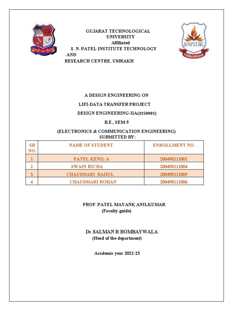 Lifi Data Transfer Project REPORT 1 | PDF | Liquid Crystal Display | Wi Fi