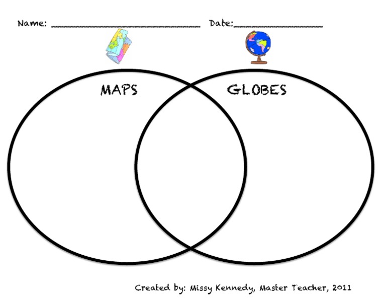 Venn Diagram - Maps and Globes | PDF | Infographics | Learning