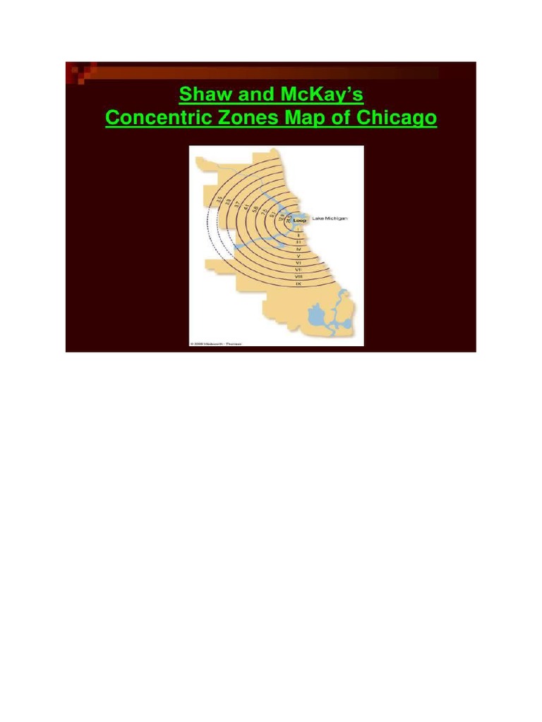 Shaw and Mckay Concentric Zones of Chicago | PDF