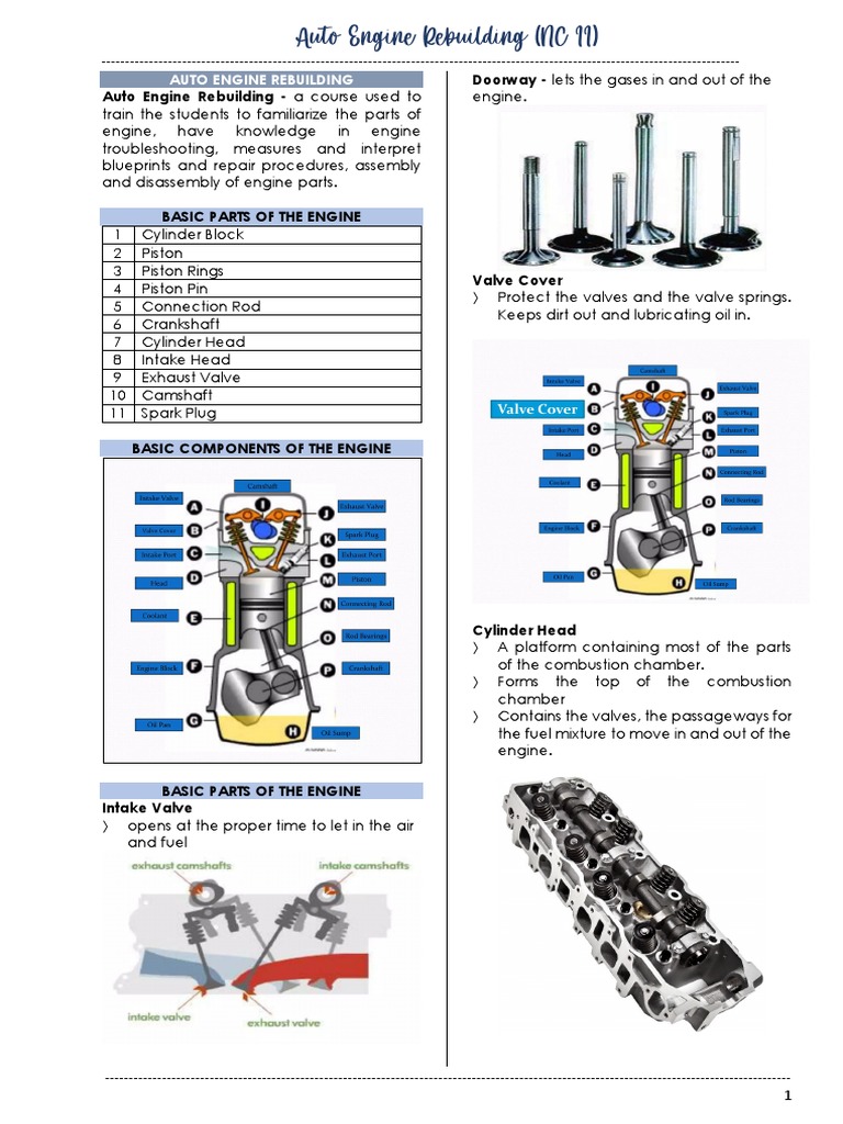 Auto Engine Rebuilding | PDF