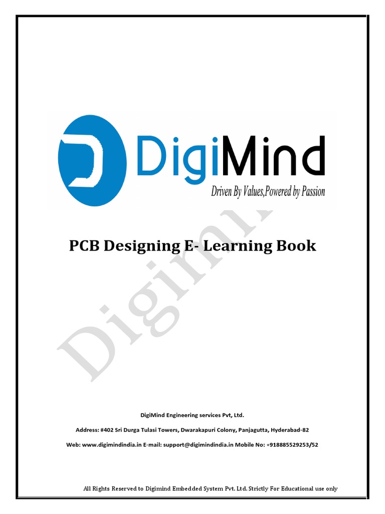 PCB Designing E Learning Book | Download Free PDF | Printed Circuit Board | Electronic Engineering
