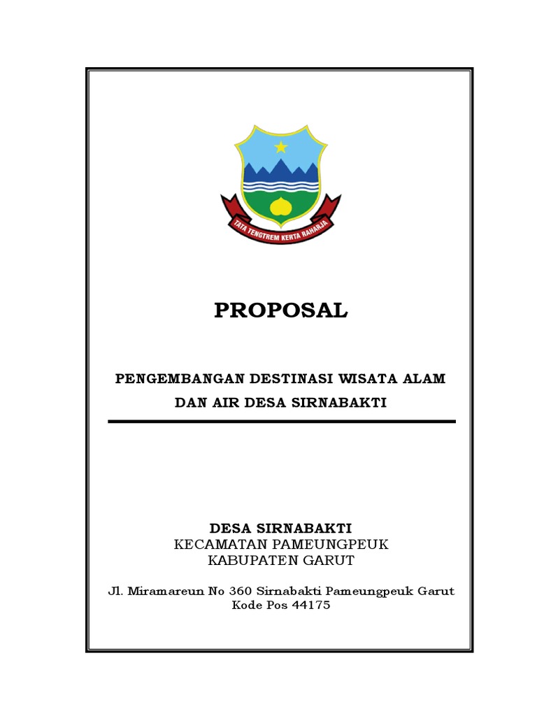 Proposal Destinasi Wisata Alam Dan Air | PDF | Griya & Taman