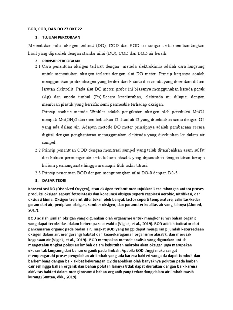 Laprak Bod Cod Do | PDF