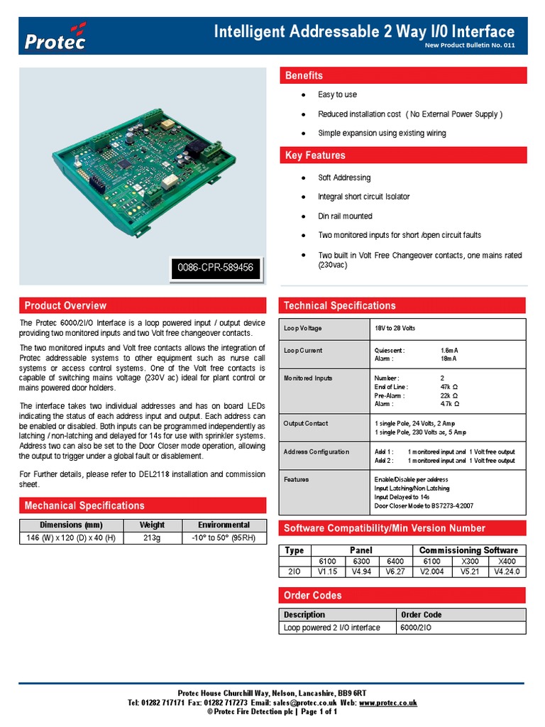 NPB011 - 6000 2 IO Interface (2IO) | PDF | Mains Electricity | Amplifier