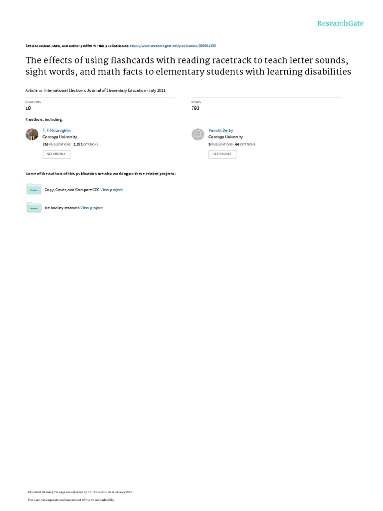 FLASHCARDS | Download Free PDF | Phonics | Learning Disability