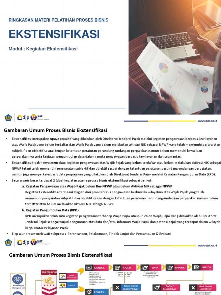 Ringkasan Elearning Kegiatan Ekstensifikasi | PDF