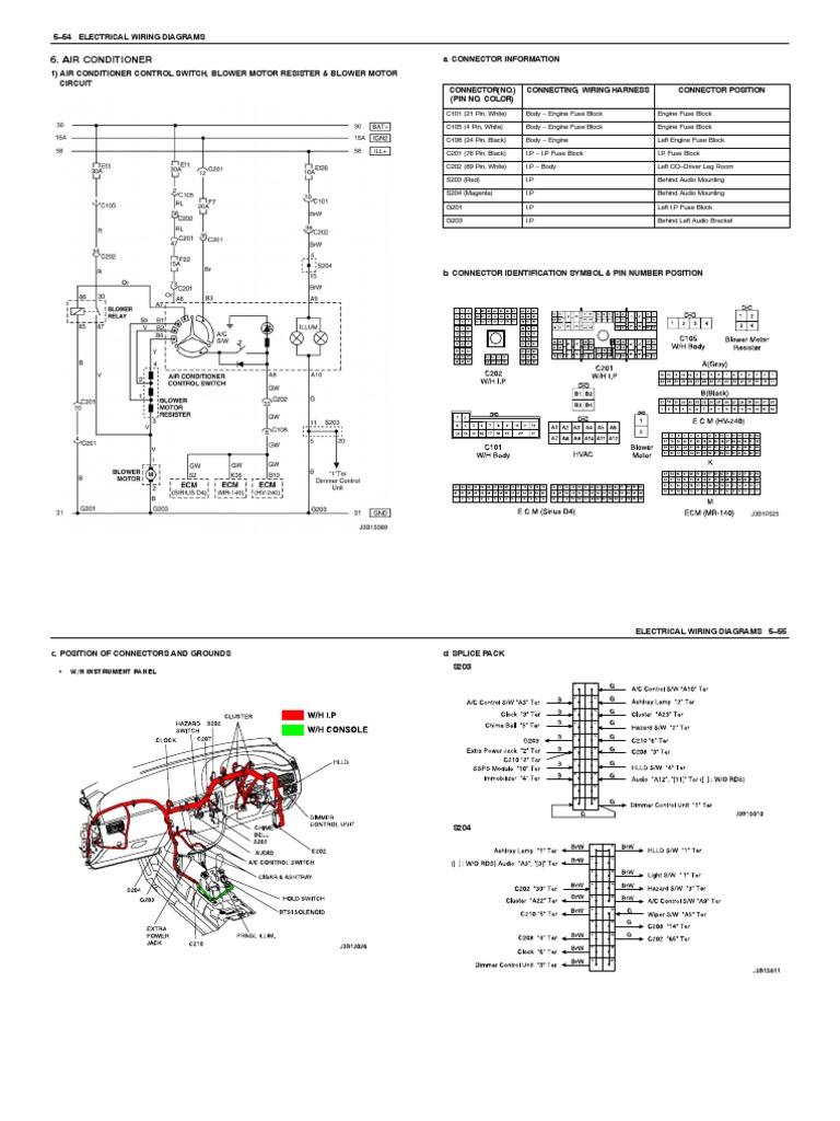 Air Conditioner | PDF | Fuse (Electrical) | Electrical Connector