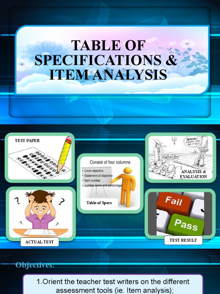 Creating Effective Tables of Specification | PDF | Educational ...