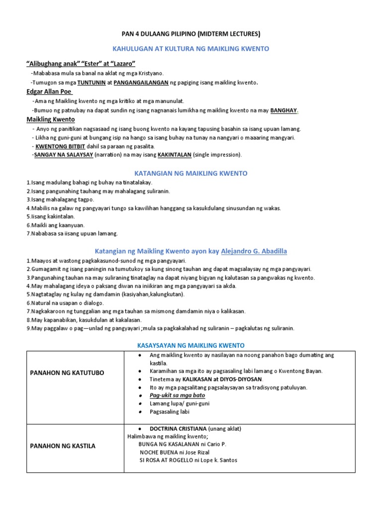 Midterm Lectures | PDF